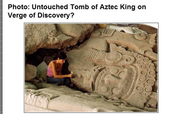 Ancient Digger Archaeology: Untouched Tomb of Aztec King on Verge of ...