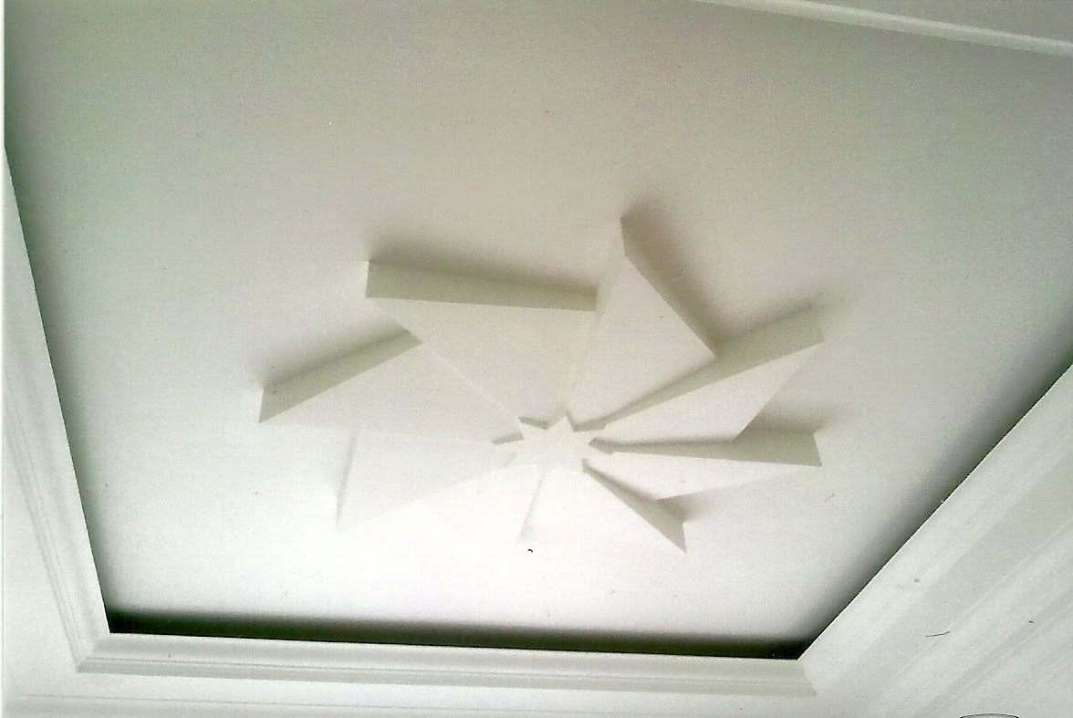 DOUBLE H PLASTER CEILING: siling kapur + ct wood