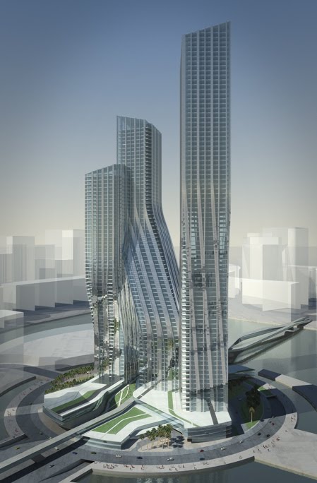 Dubai Signature Towers (Dancing Towers) by Zaha Hadid architecture ...