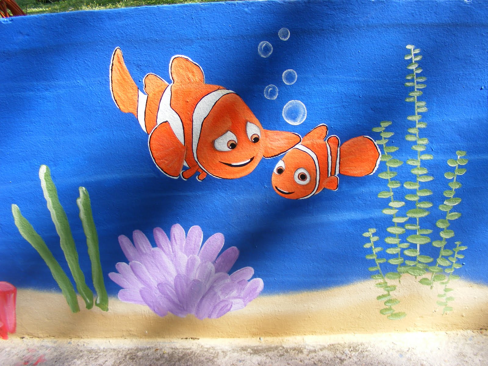 MURALES INFANTILES: La Alberquita Nemo y su amigos