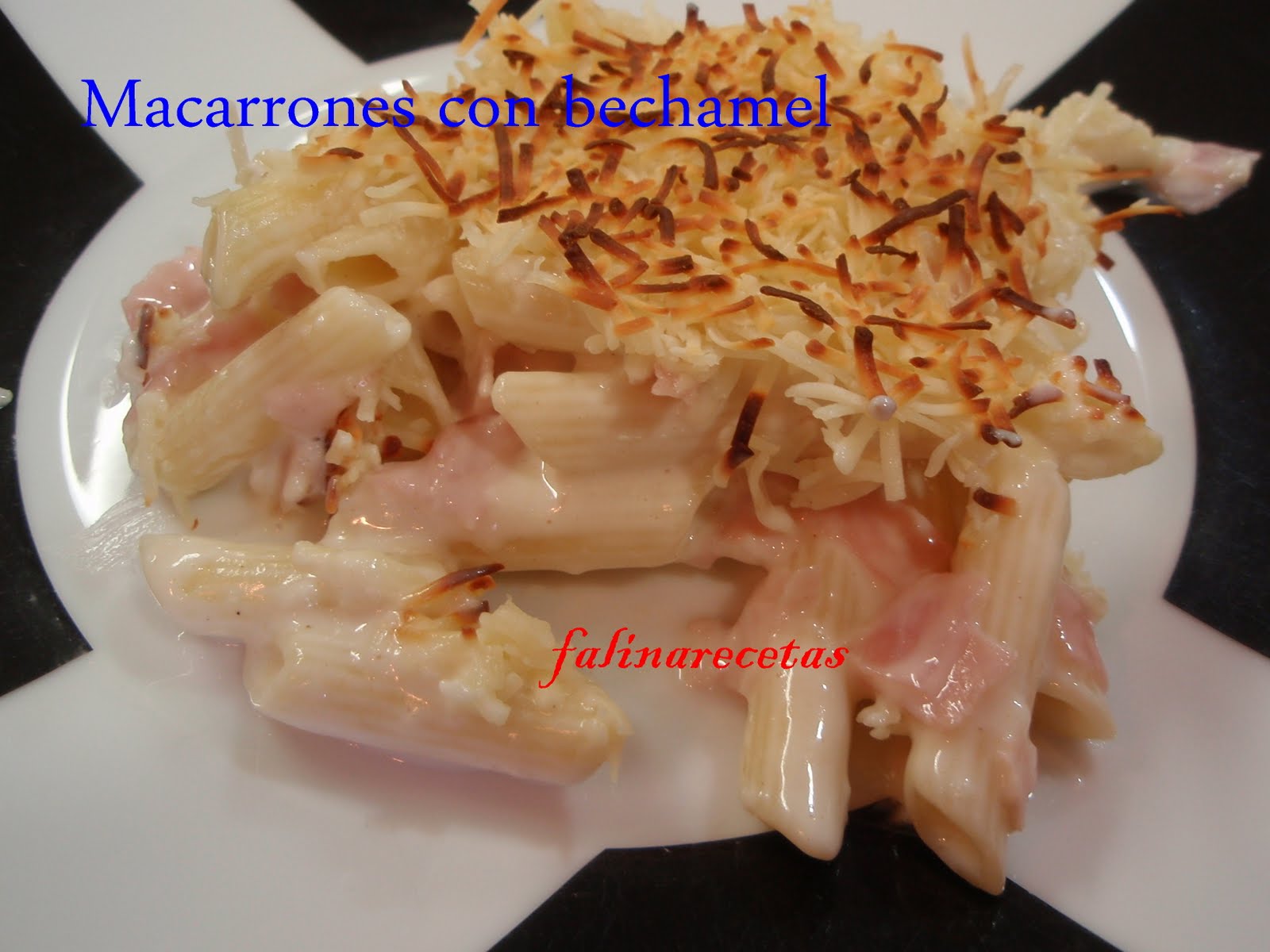 El recetario de Falina: Macarrones con jamón york