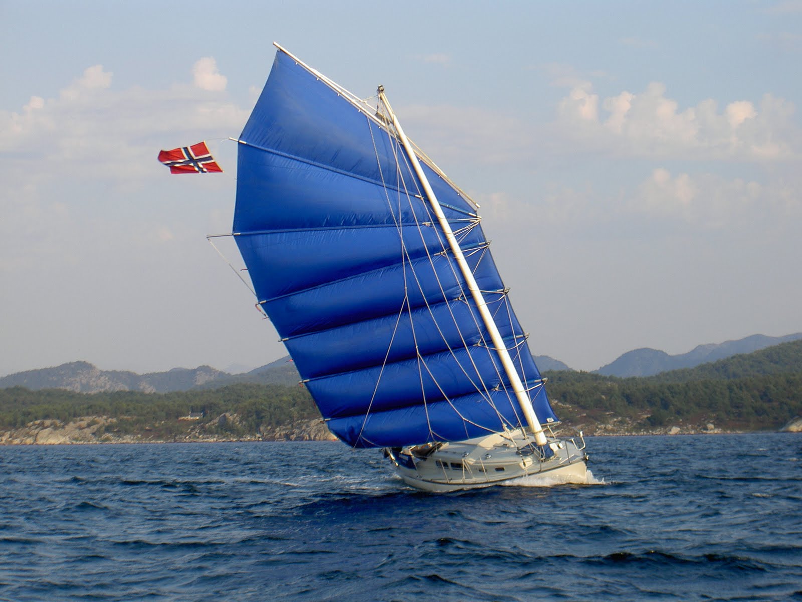 Sailing the Fjords: Passing boats