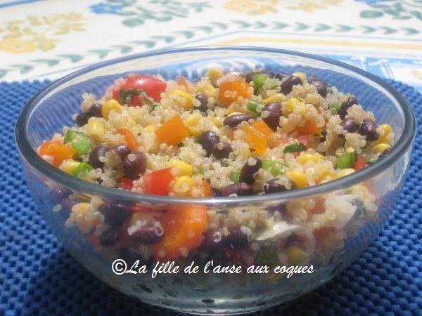 La fille de l'anse aux coques: SALADE DE QUINOA ET HARICOTS NOIRS