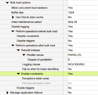 Intelligence Base: Oracle Bulk Load in DataStage