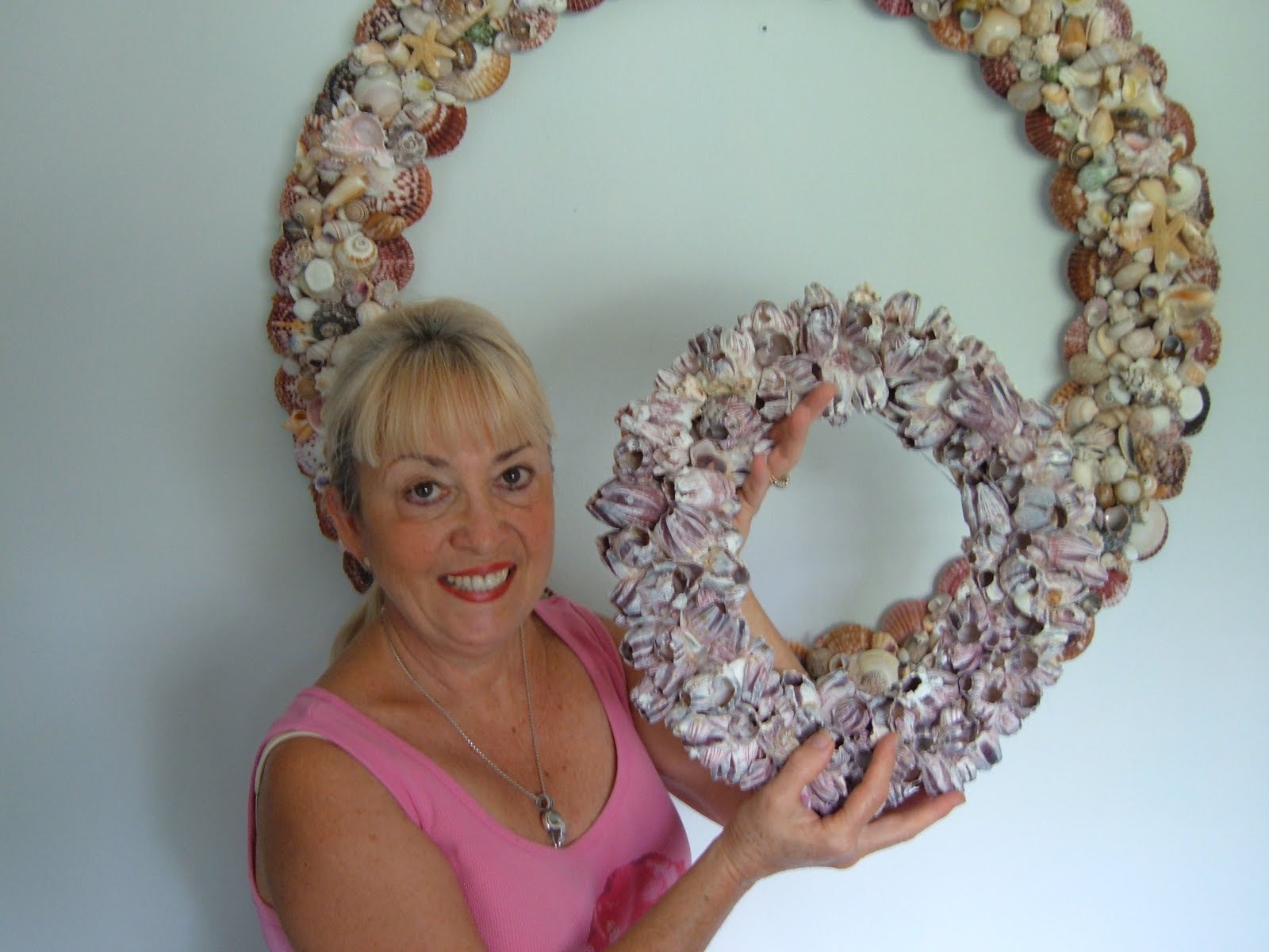 seashell wreaths: Seashell Wreaths by Bea
