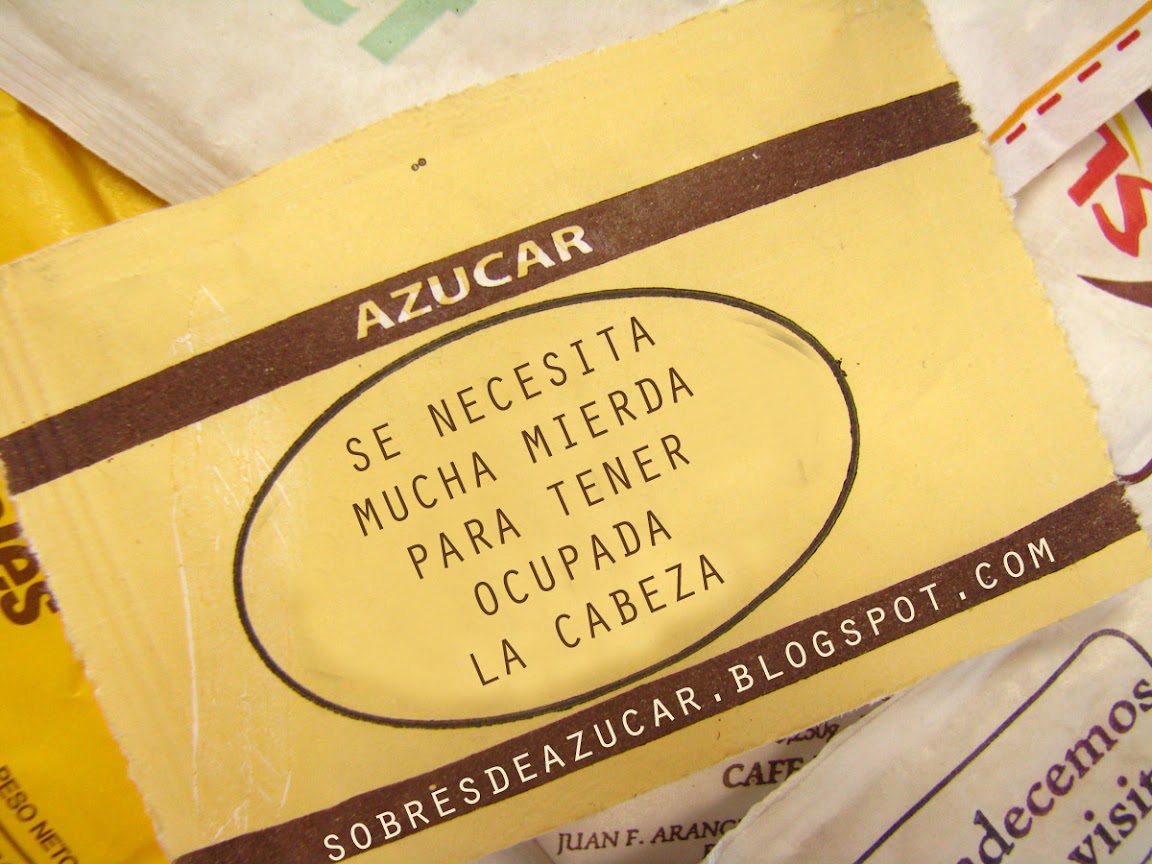 Frases para sobres de azúcar