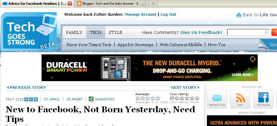 Tech and the Baby Boomer: There is a New Web Site for Boomers
