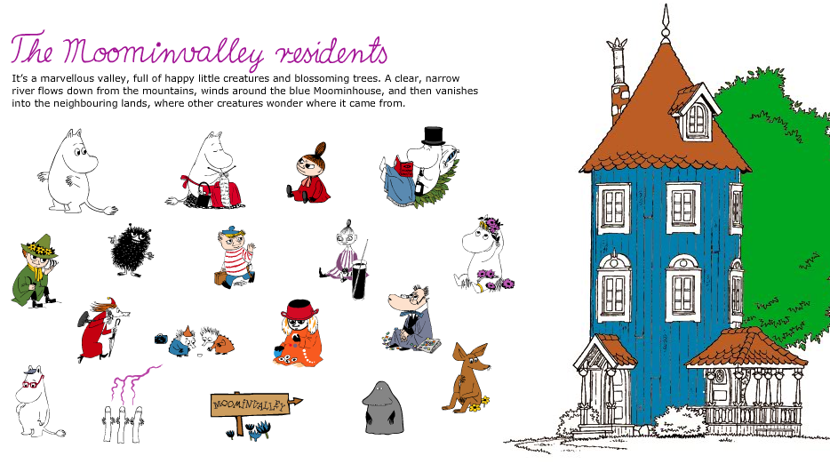 Ponponsuz: DISCOVER MOOMIN CHARACTERS