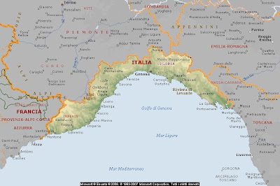GEOGRAFIA: CARTA GEOGRAFICA ITALIA - CARTINE GEOGRAFICHE REGIONI - LIGURIA