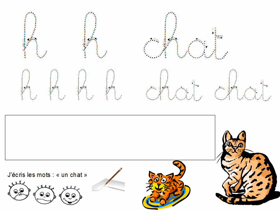 Maternelle: Ecriture : chat