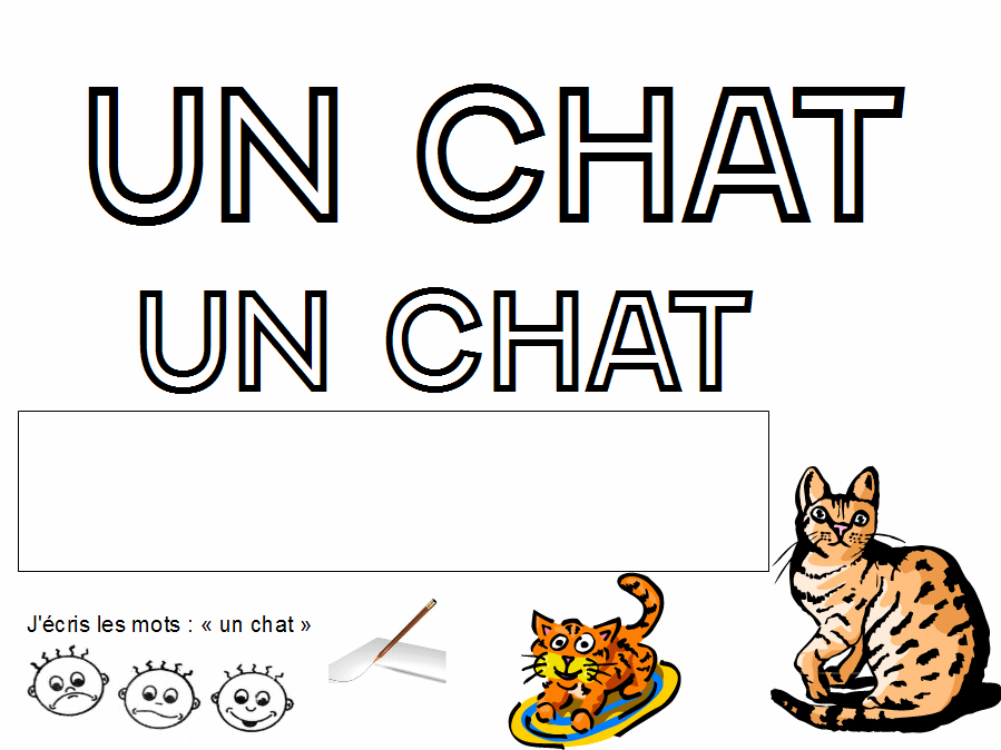 Maternelle: Ecriture : chat