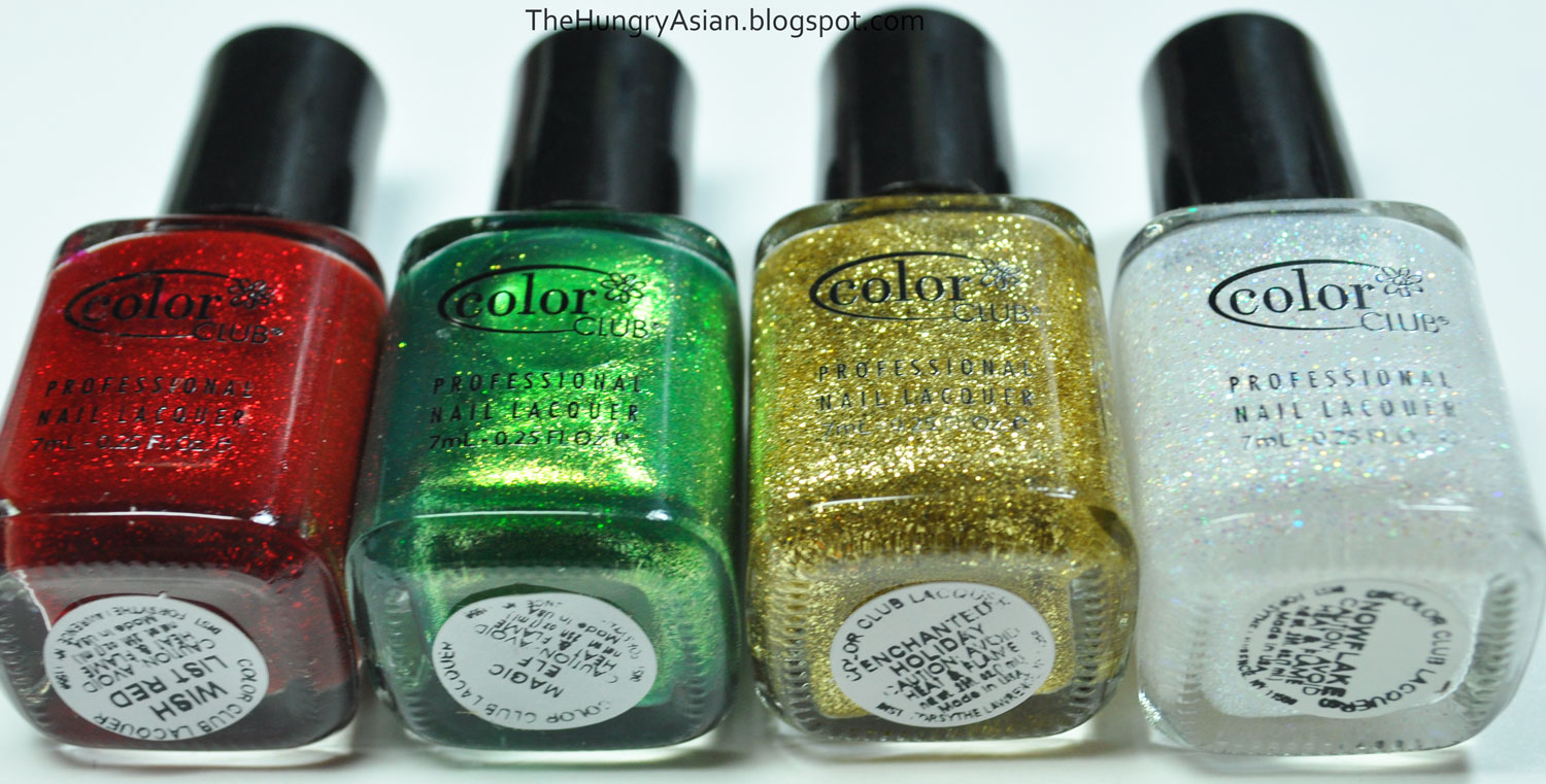 Color Club Enchanted Holiday Swatches and Review