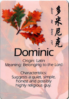 dominic lim: Origin of the name Dominic
