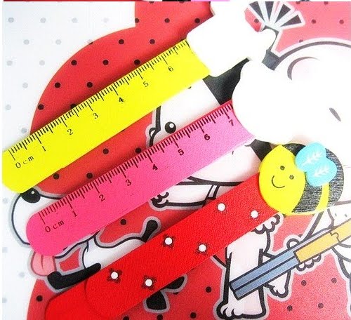 TheShoppingCartLady: Wooden Cartoon Bookmark/ Ruler