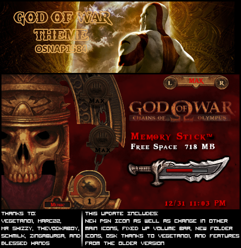 God Of War Psp Themes For 5 00 M33 ~ Free Psp Themes Downloads