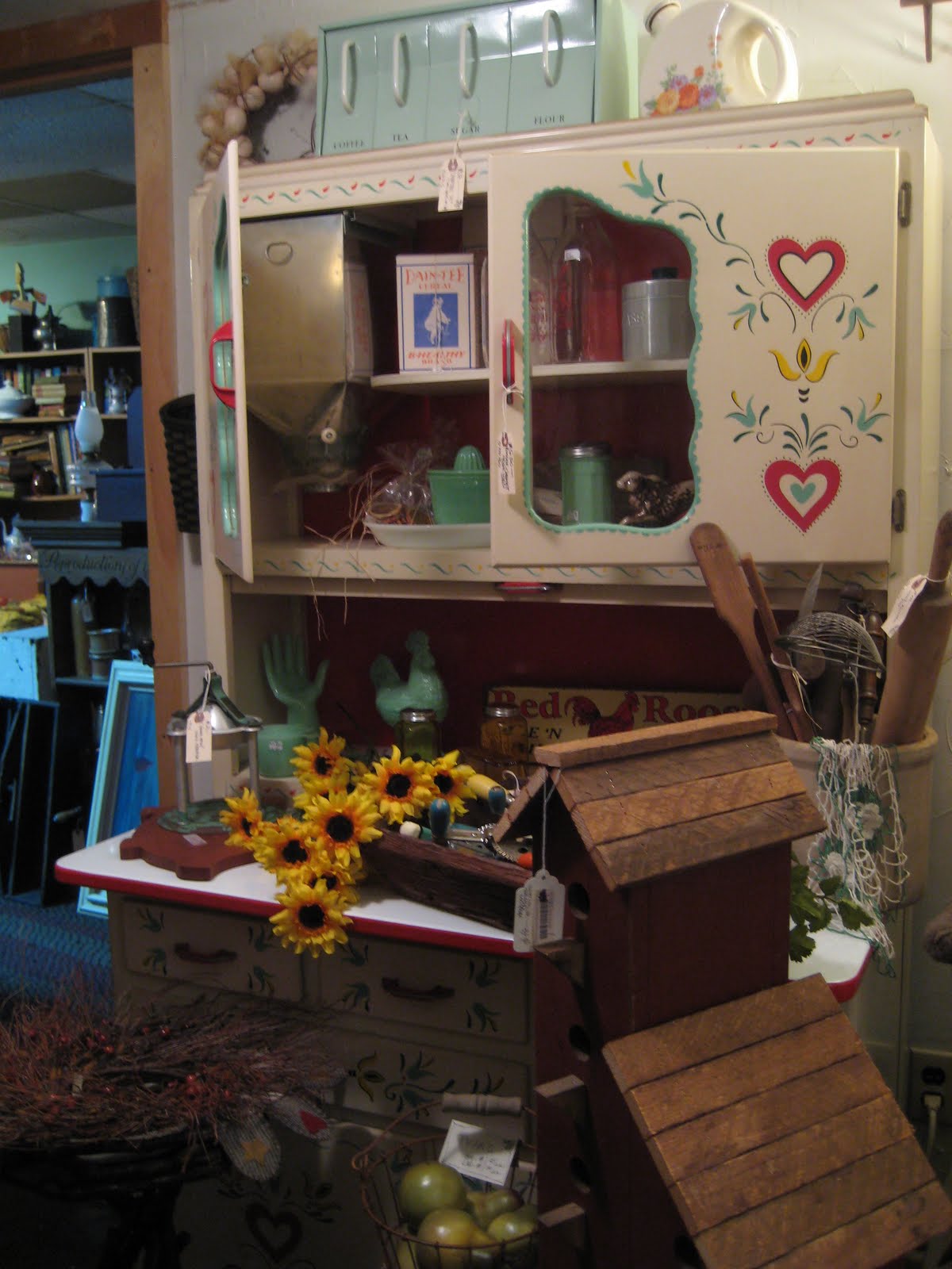 C. Dianne Zweig - Kitsch 'n Stuff: Hand Painted Hoosier Style Cabinet ...