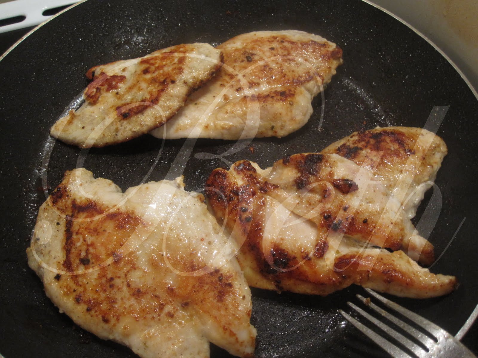 .: Escalopes de Poulet Gratinées au Four / Peitos de Frango Gratinados ...