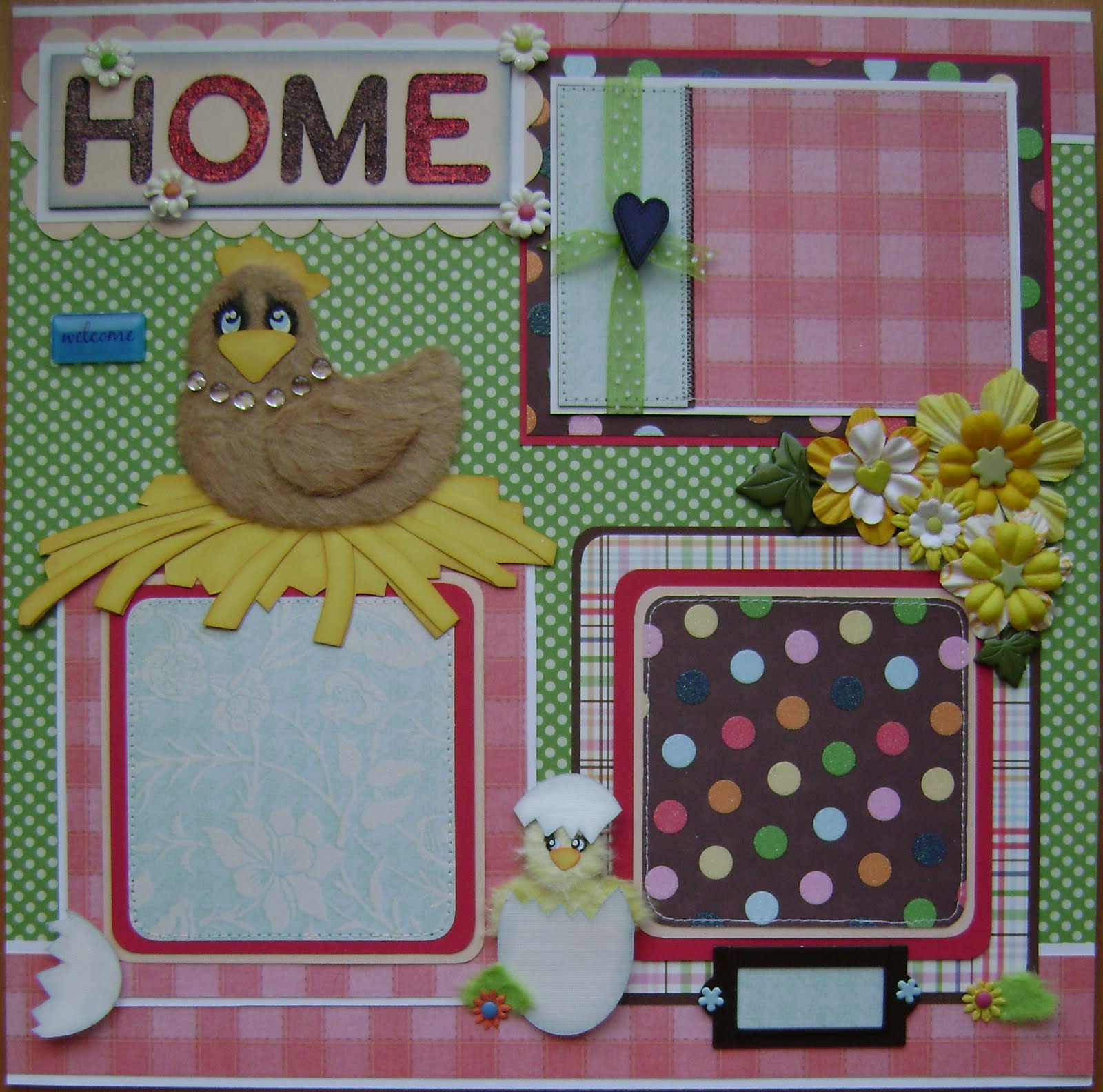 Alicazam: Scrapbook Layout 6: Home Sweet Home