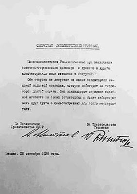 Semnături celebre: Pactul Ribbentrop - Molotov