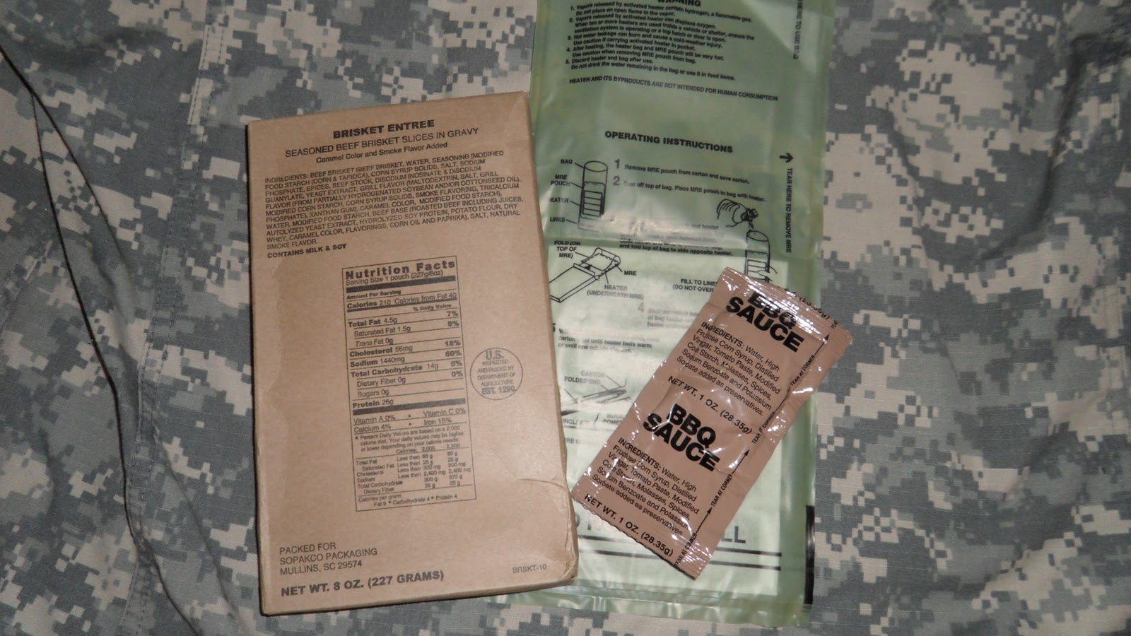 My view from UP here...: Great Question Layla! What's inside an MRE?