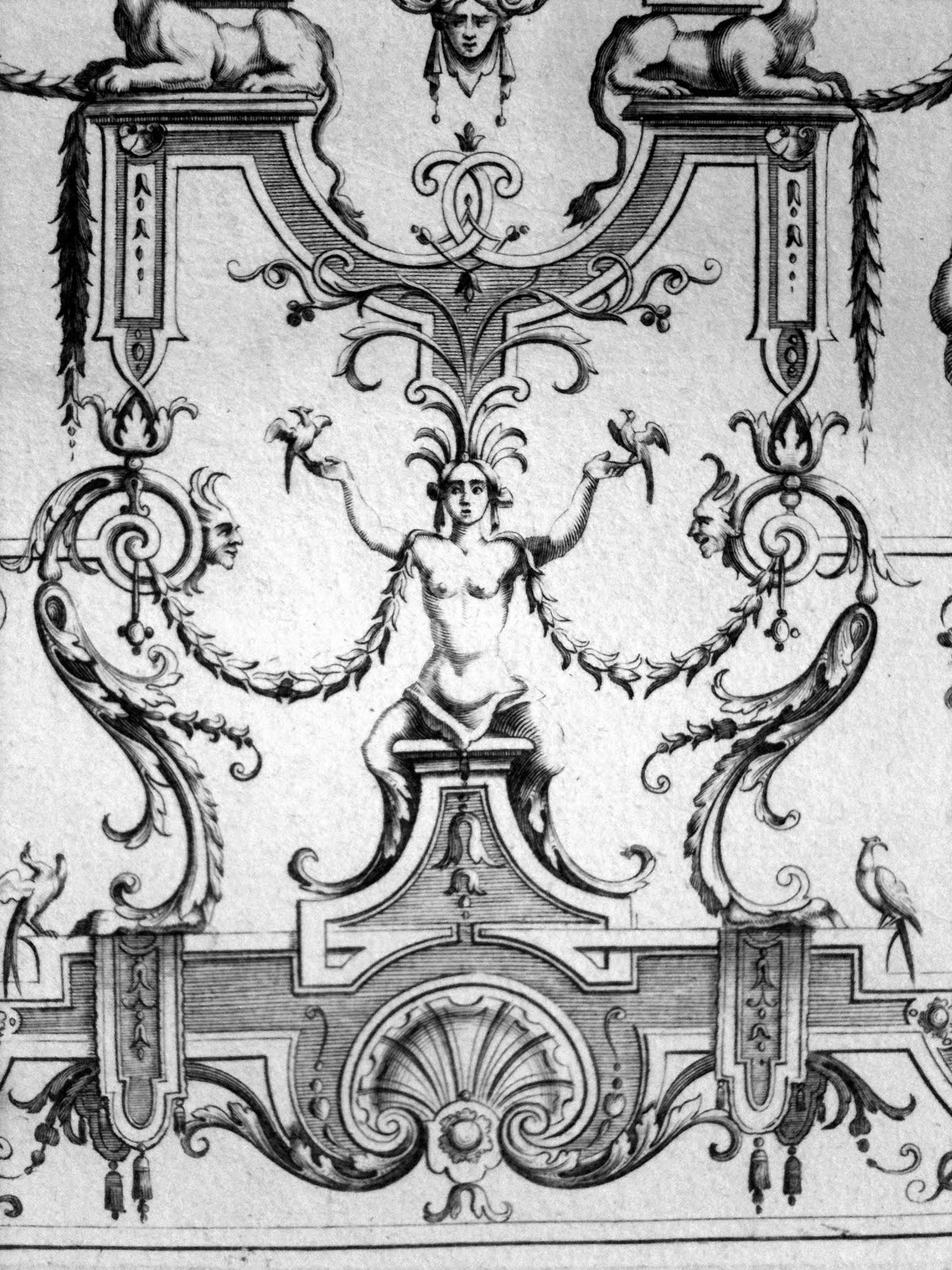 surface fragments: Jean Berain Grottesca