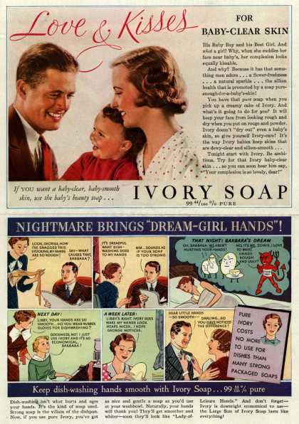 Vintage Ads: Comic Strip Style Ad from the 1930s