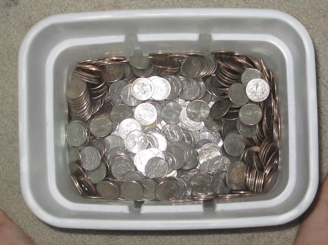 Black Coffee: A bucket of quarters.. the good kind of change.