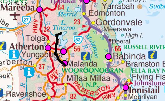 4 pedals & 4 paws: Lake Tinaroo Falls to Malanda