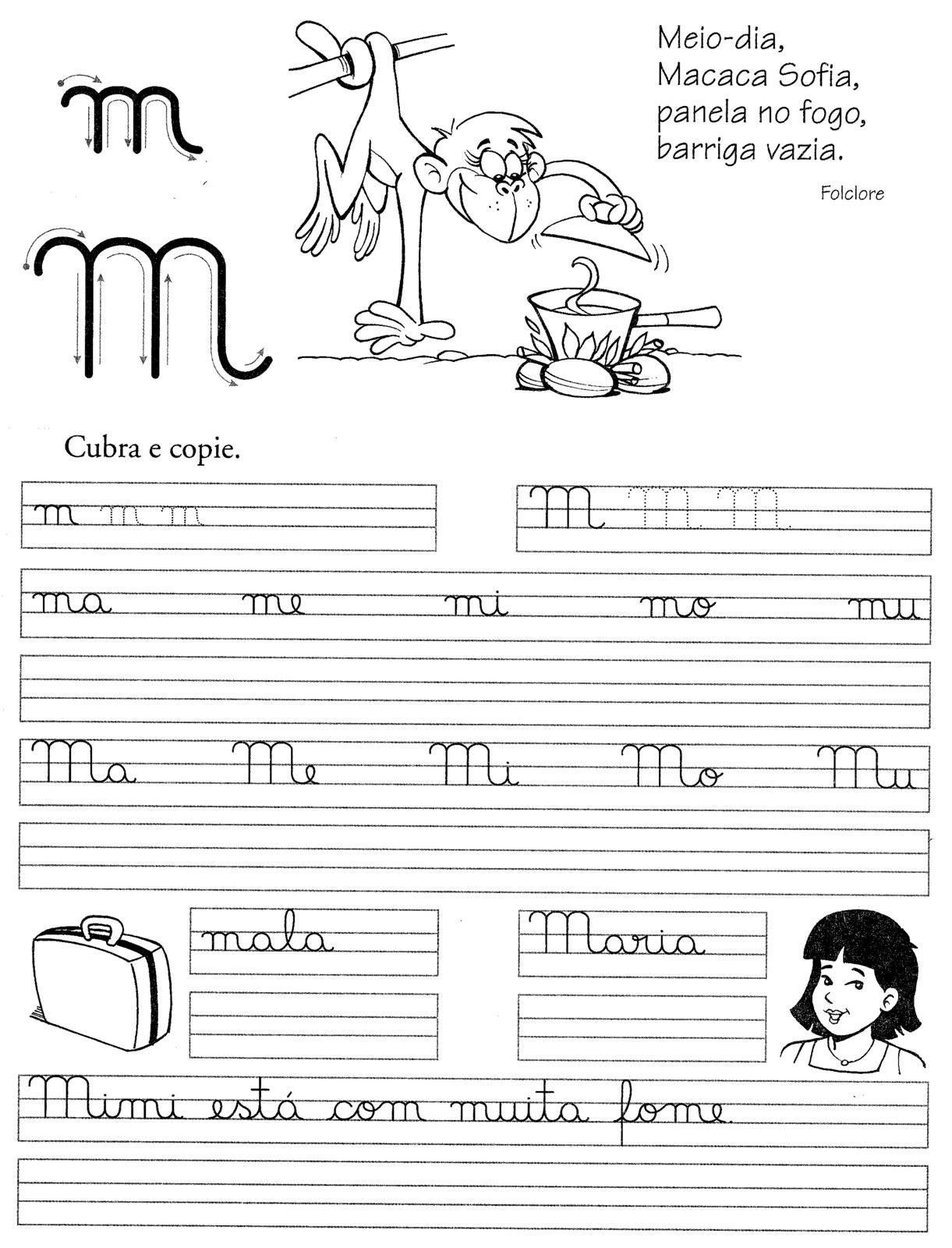 O ABC COLORIDO: Treinando a caligrafia 3