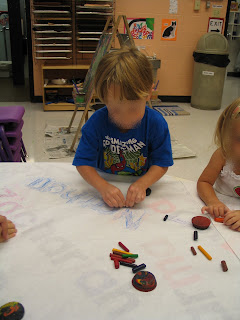 Playing, Learning and Growing: Art Activity: Name Rubbings