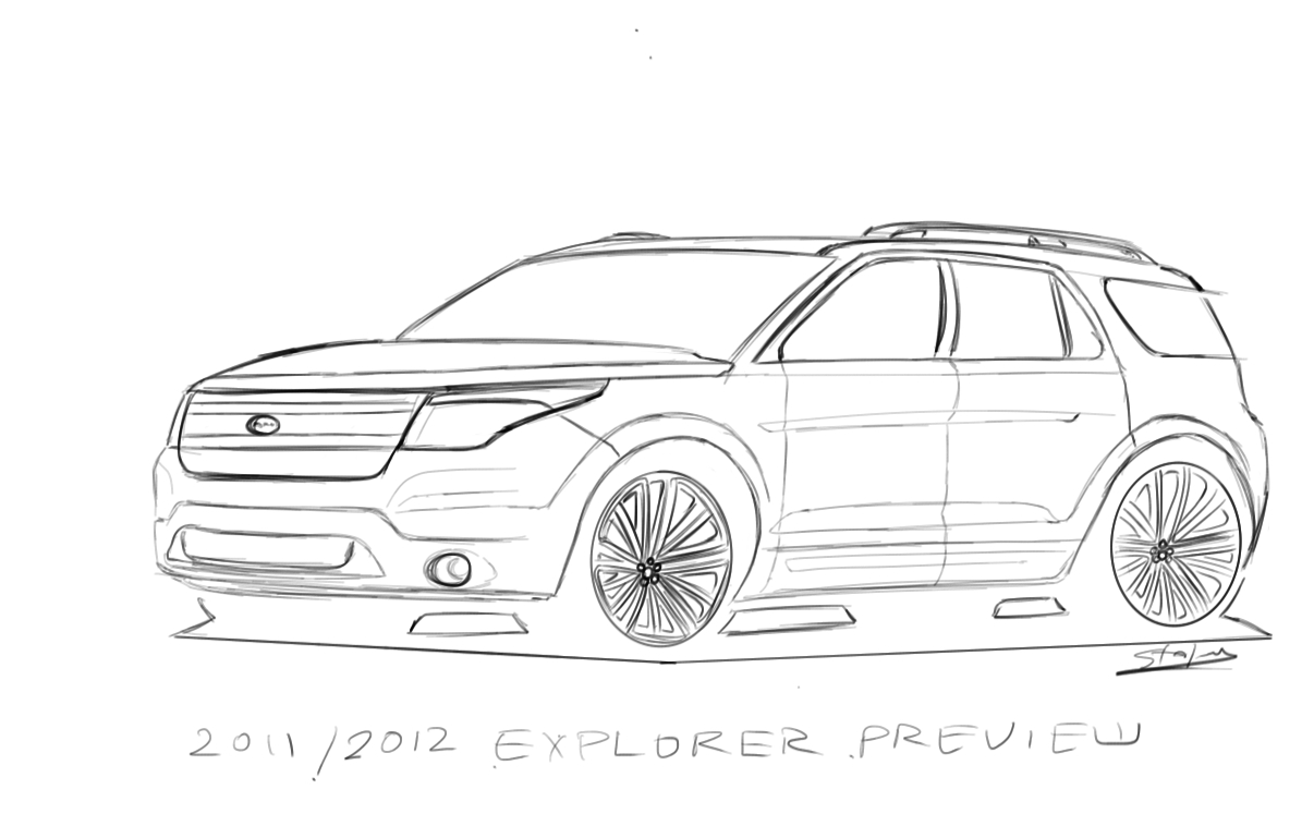 Ford Explorer Coloring Pages