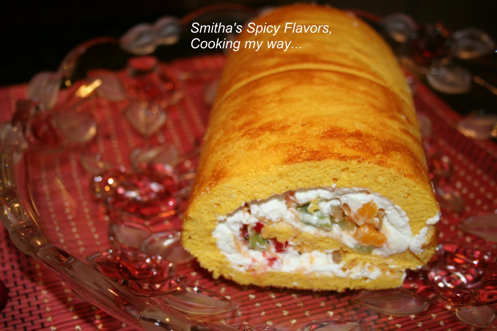 Mango cake fruit roll - 100th Post ~ Smitha's Spicy Flavors, Simple and ...