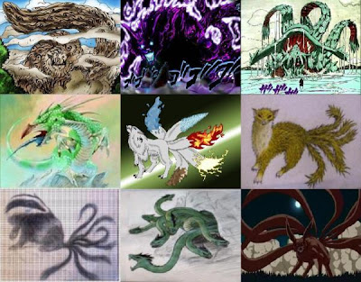 " misa misa ": tous les demons a queues que l'on trouve dans naruto