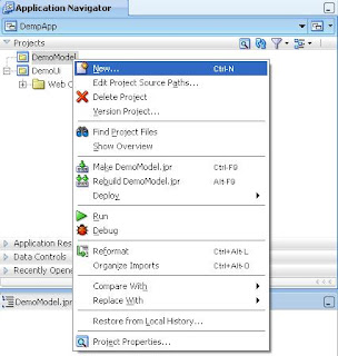 Oracle ADF - Tips and Techniques: ADF Model: Creating Entity Object (EO)