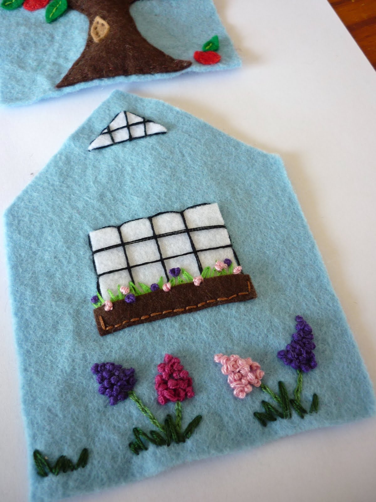 "Yes, I made this!": Felt House Door Stop