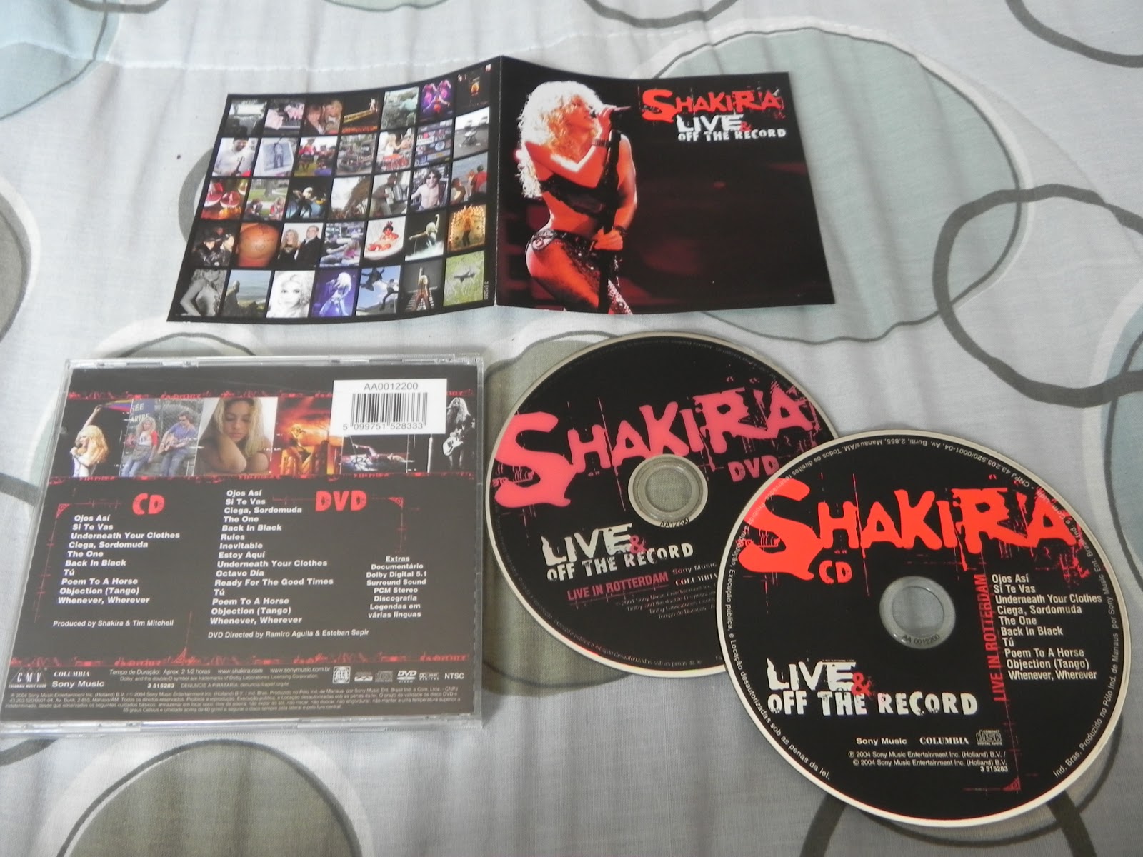 Publicafé Collection: DVD e CD Live & Off The Record - Shakira