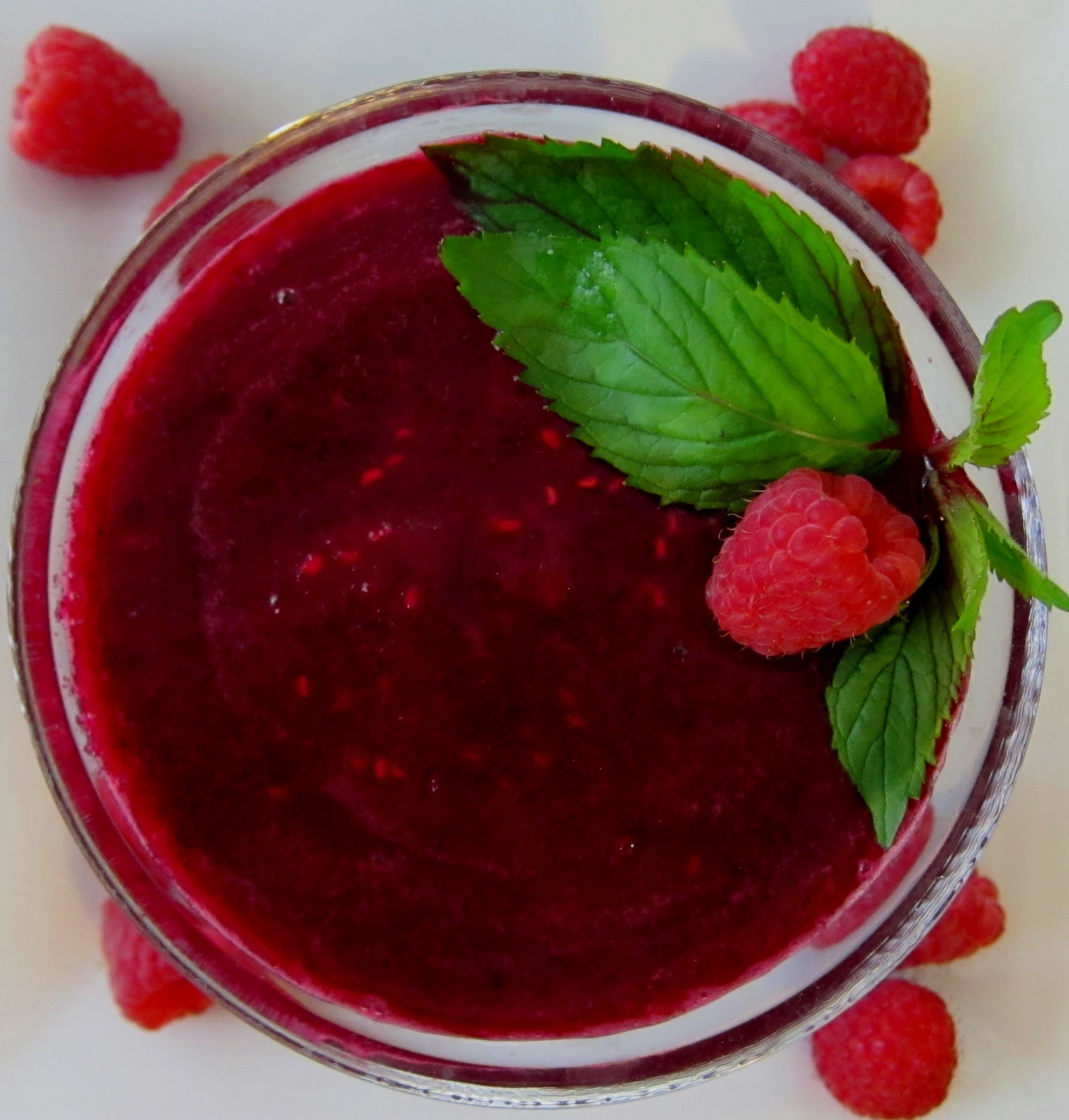 Garlic and Sea Salt: Chilled Raspberry Beet Soup with Mint