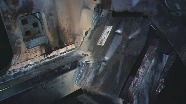 James' 66 Mustang Convertible Restoration: Drivers side floor replacement