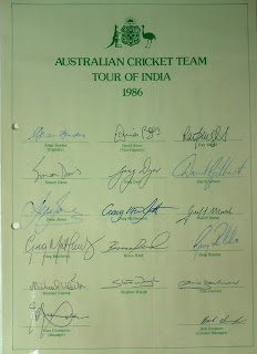 Cricket and me: Collection of Autographs of cricketers