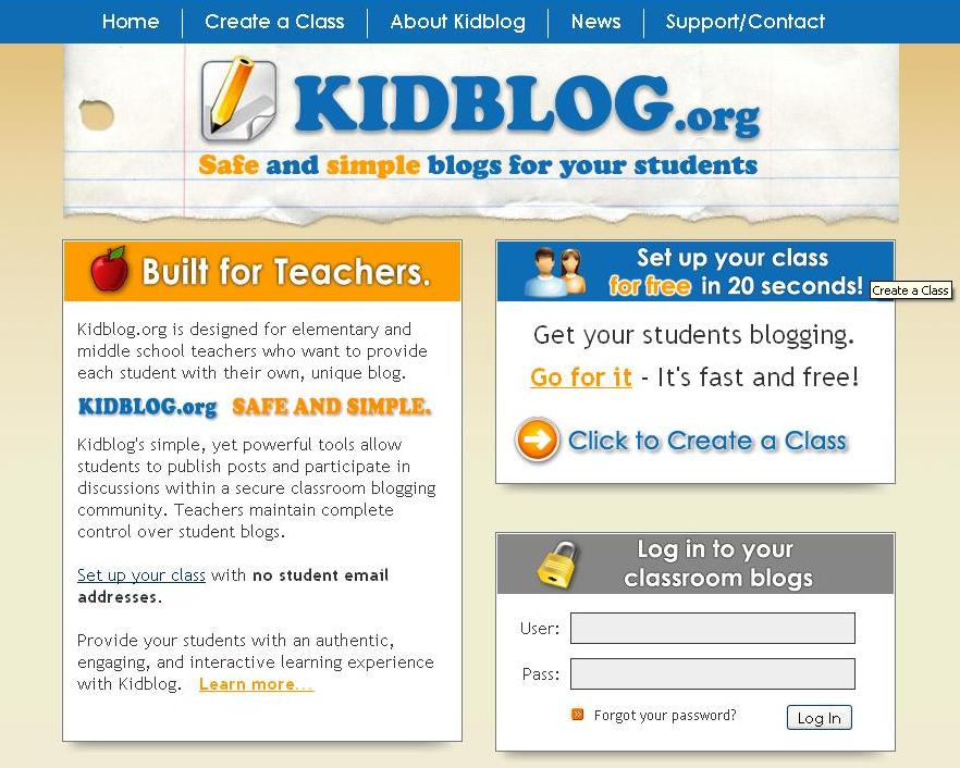 Mr. C's Class Blog: Comments4Kids: The Kidblog.org Editions