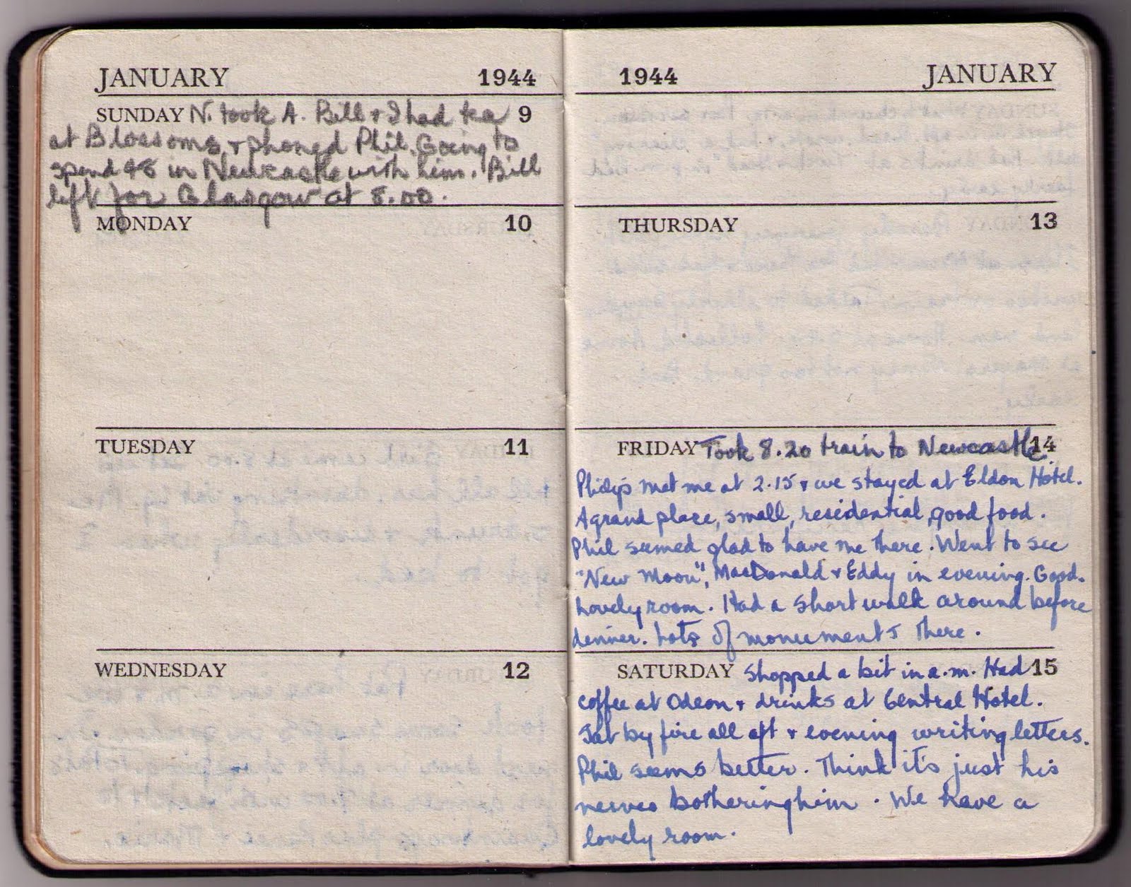 Celebrating Phil Tripe: Elizabeth's Diary 1944