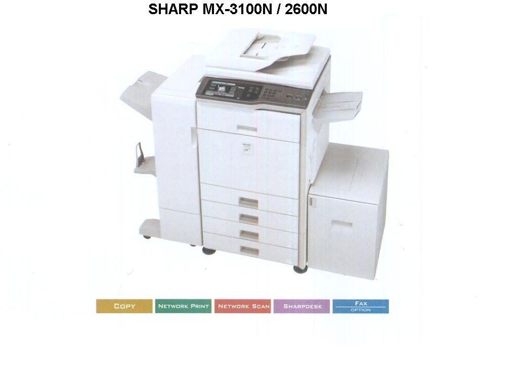 MESIN FOTOCOPY HANDAL DAN BERKUALITAS: SHARP MX - 3100N / 2600N DIGITAL FULL COLOUR ...