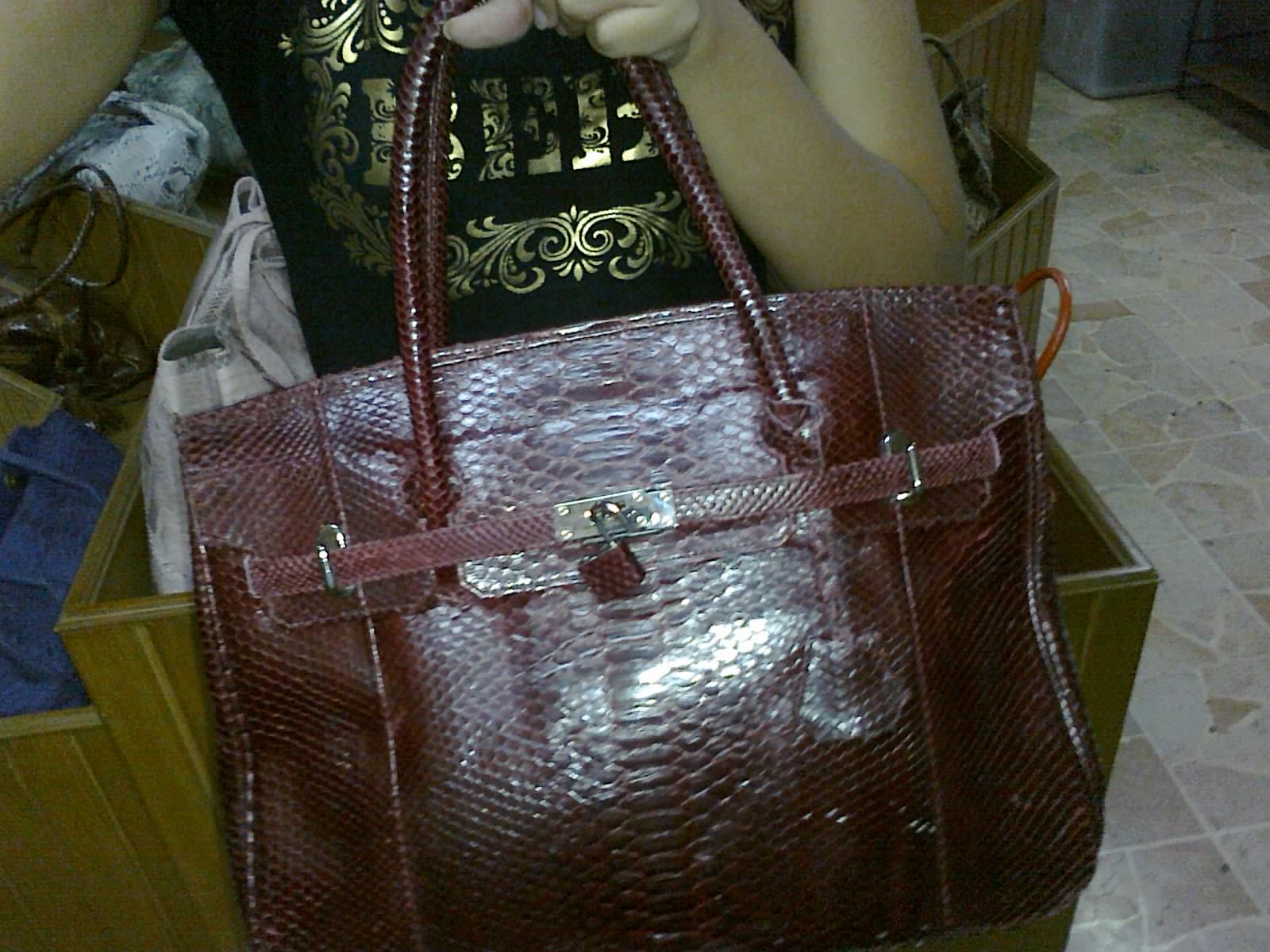 Le Journal de Fille: Hermes bag with snake skin