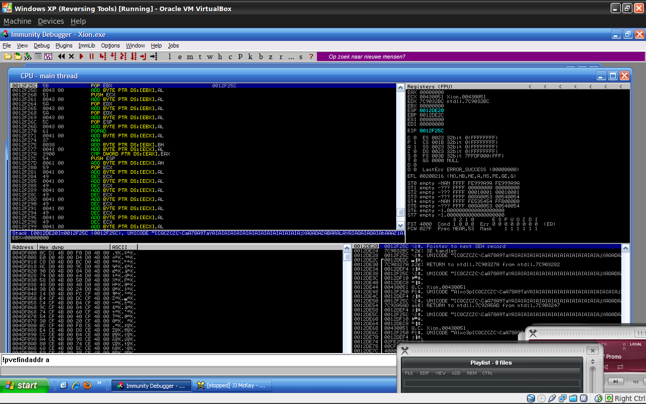 Binary World For Binary People Exploit Xion Audio Player 10126 Buffer Overflow Vulnerability