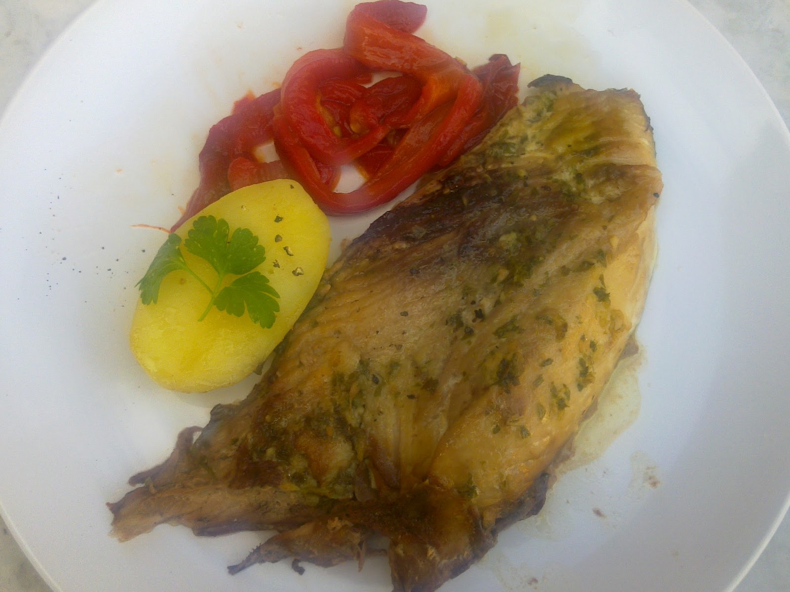 hoy hemos comido...: ventresca de bonito asada