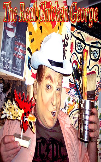 Real Chicken George Folk Art