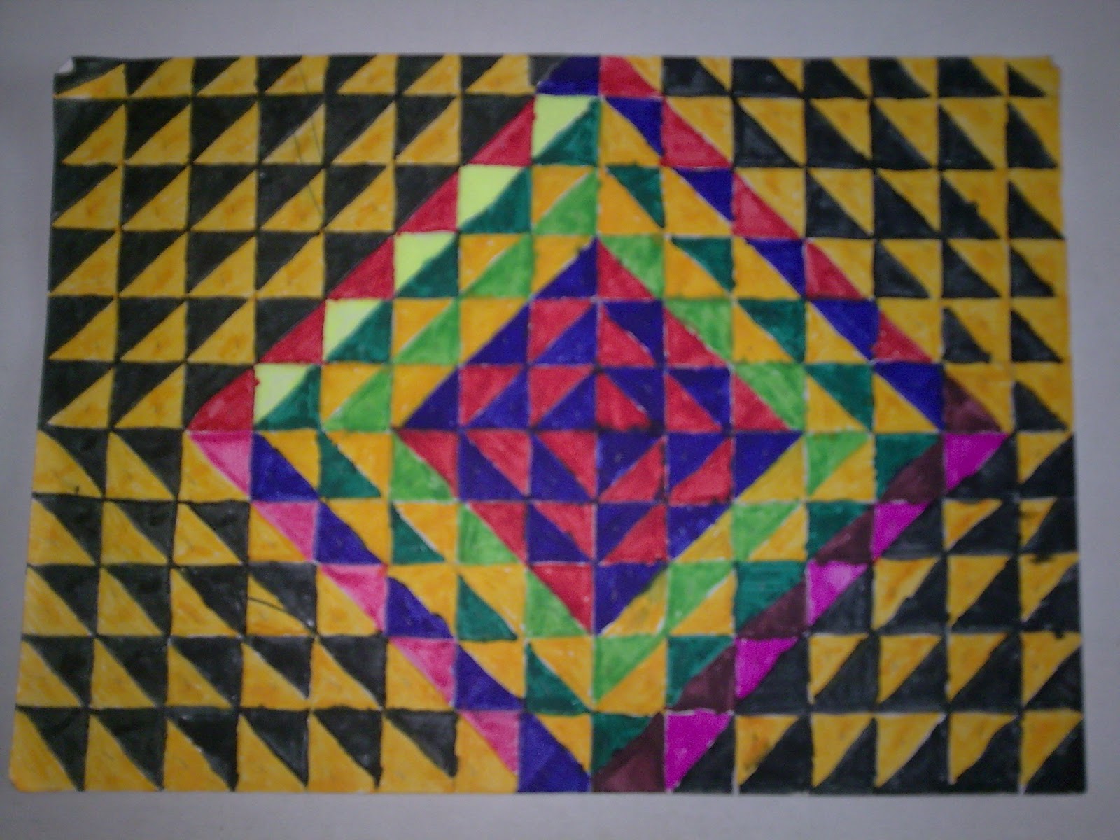 Profesor-Vasile Emanuel Urda: compozitie decorativa - cl V-VI Cornesti