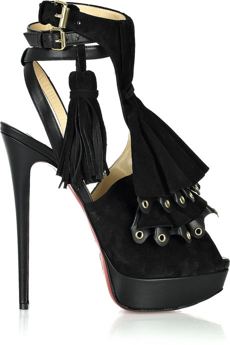 Women's High Heel Shoes: Christian Louboutin Misfit 150 Suede and High ...