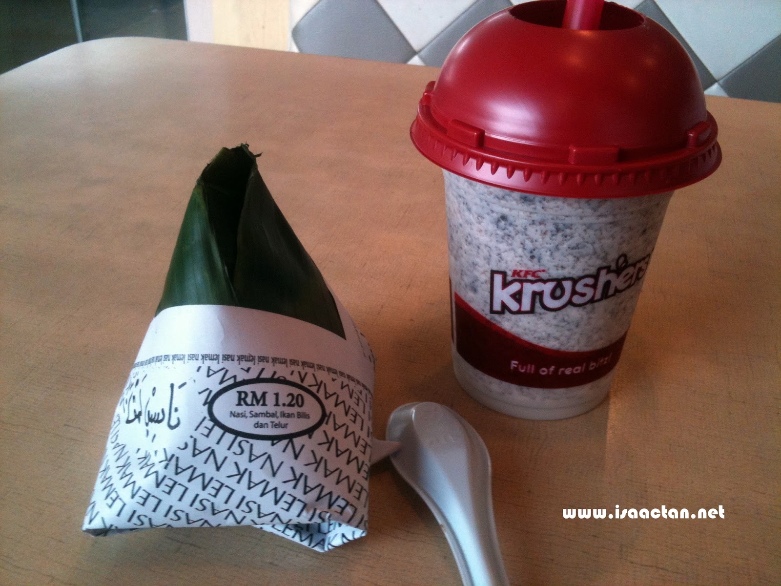 Nasi Lemak With KFC Krushers