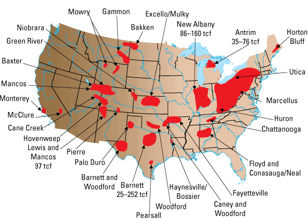 BARNETT SHALE DRILLING ACTIVITY: U.S. Shale Gas Formations